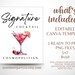Cosmopolitan Signature Cocktail Drink Instant Download Printable ...