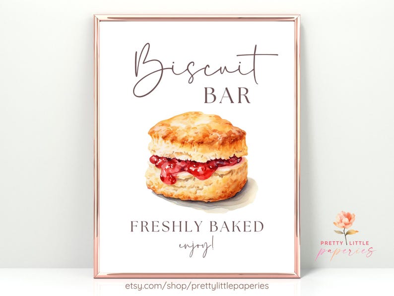 Biscuit Bar, Editable Template Digital Instant Download Signprintable ...