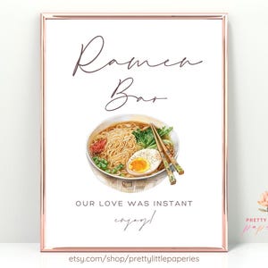 Ramen Noodle Bar Sign, Editable Template, Instant Download Printable ...