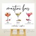 Custom PRINTED or DIGITAL Signature Cocktail Drinks Martini - Etsy