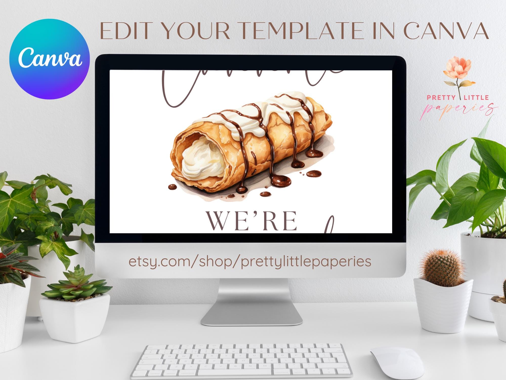 Holy Cannoli We're MARRIED, Editable Instant Download Digital Printable ...