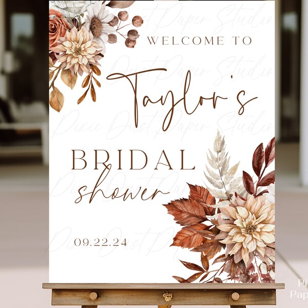 Bridal Shower Welcome Sign on Board - Etsy