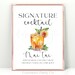 Mai Tai Signature Cocktail Drink Sign, Editable Template, Instant ...