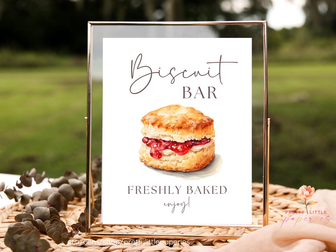 Biscuit Bar, Editable Template Digital Instant Download Signprintable ...
