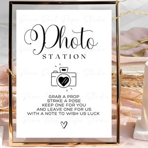 Photo Station Sign, 4x6 5x7 8x10, Instant Download, Ready to Print ...