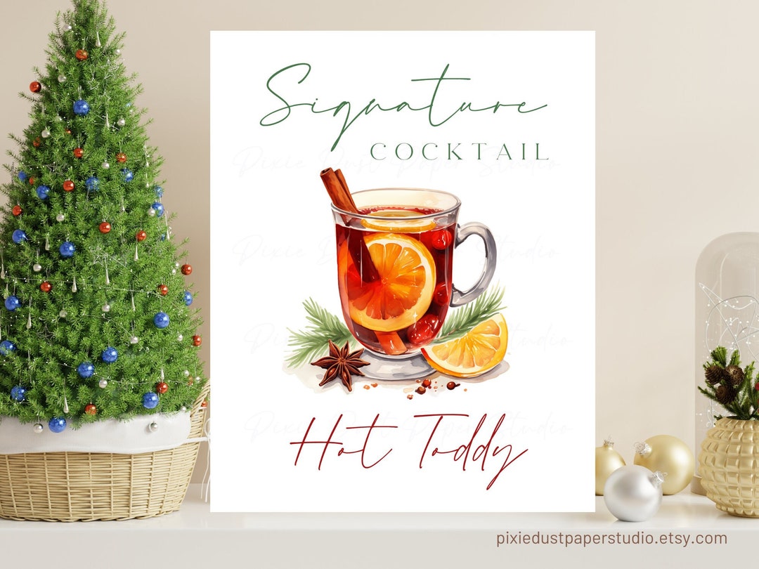 Hot Toddy Signature Cocktail Sign Instant Download Printable - Etsy
