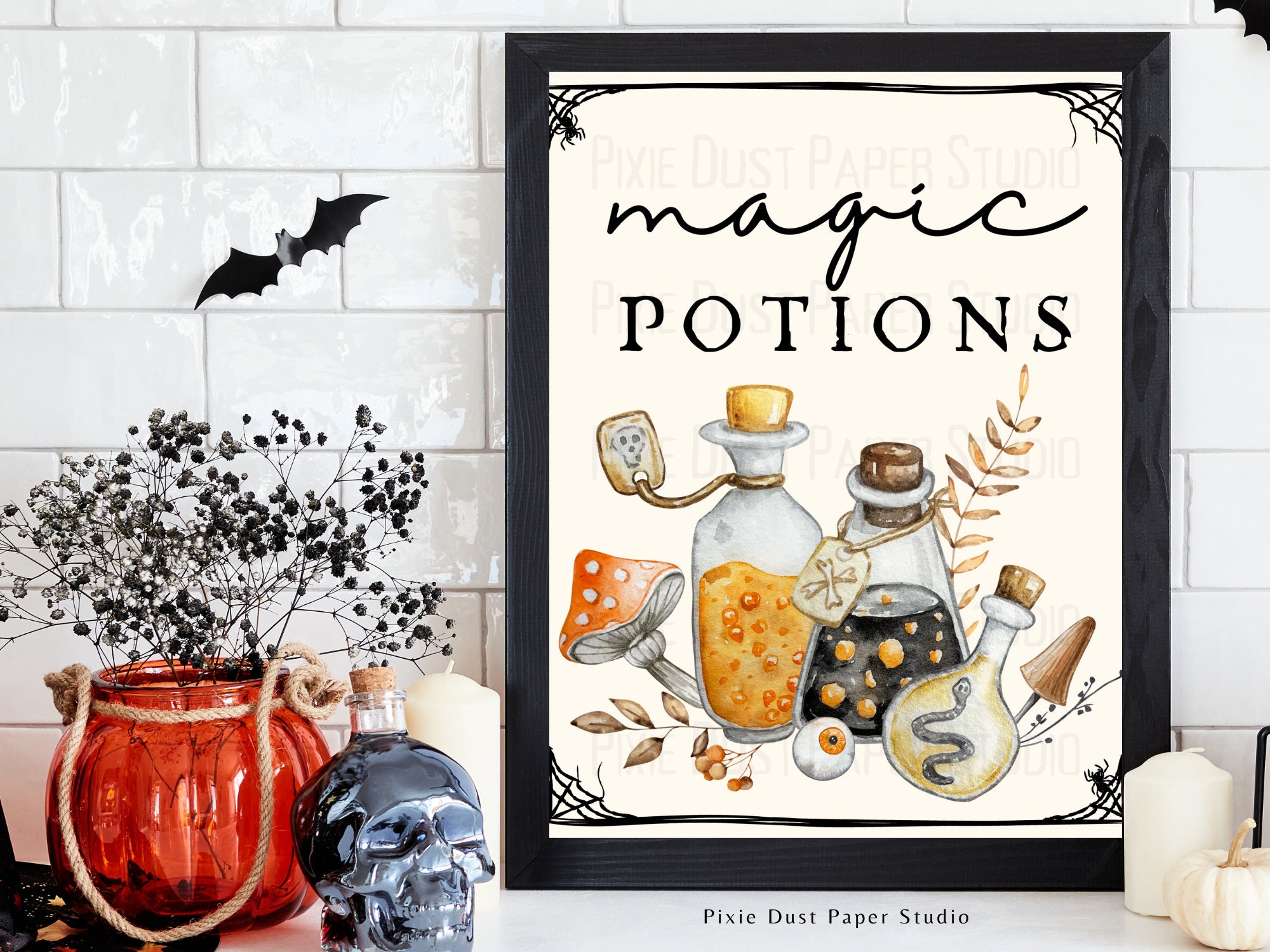 Magic Potions Digital Printable Sign Spooky Adult Party - Etsy