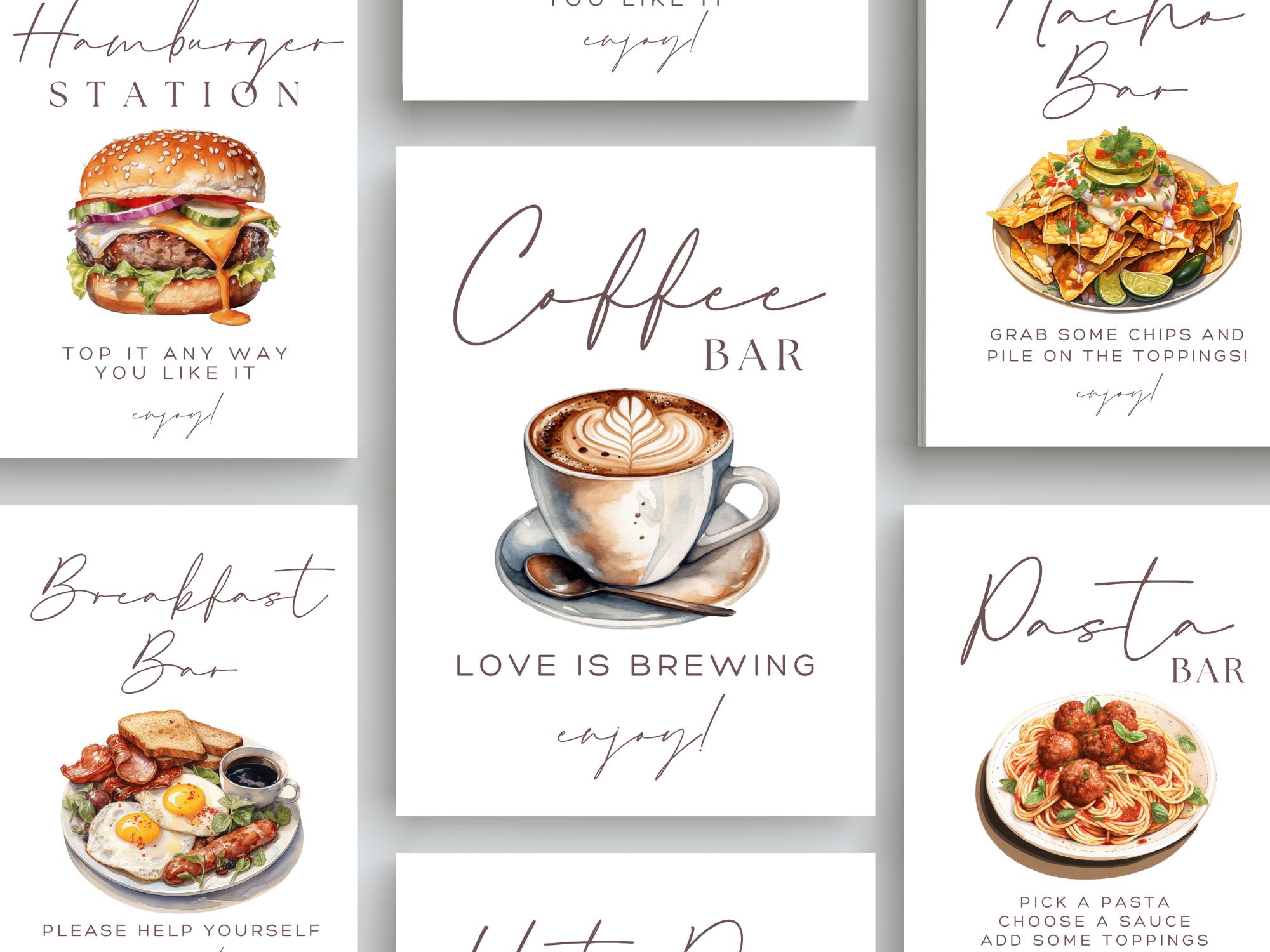 Sushi Station Bar Sign, Editable Template, Instant Download Printable ...