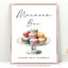 Macaron Bar Sign, Editable Template, Instant Download Digital Printable ...