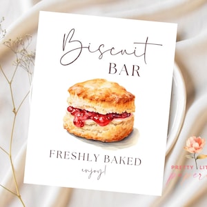 Biscuit Bar, Editable Template Digital Instant Download Signprintable ...