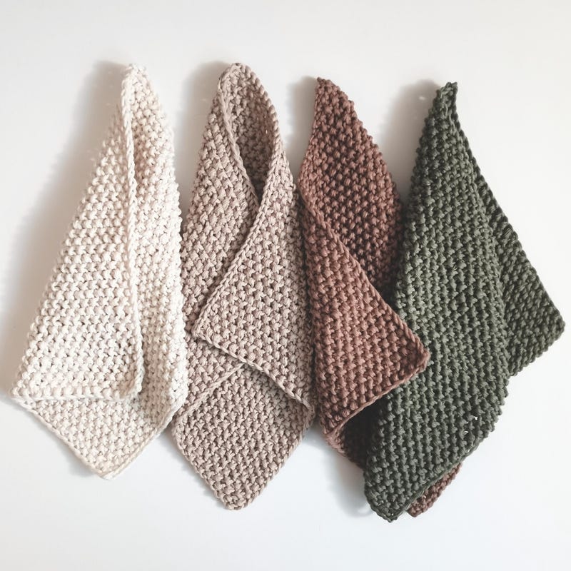 Knit Washcloth - Etsy