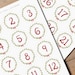 Printable Advent Calendar Numbers Christmas Countdown Advent Numbers ...
