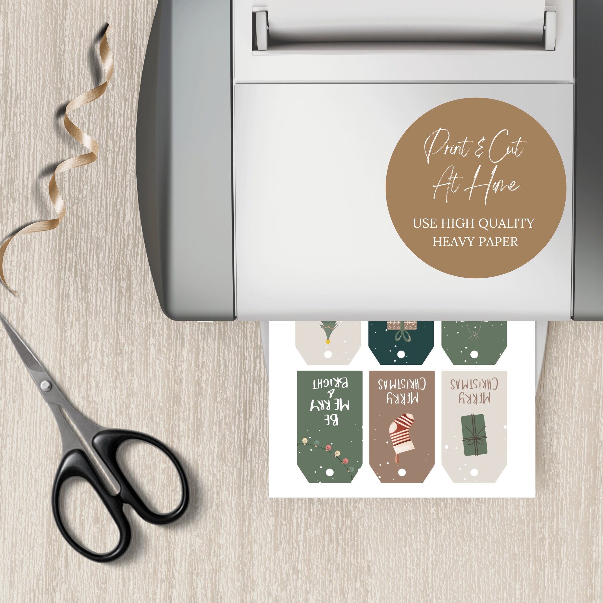 Printable Christmas Gift Tags Cute Stickers for Christmas Presents Last ...