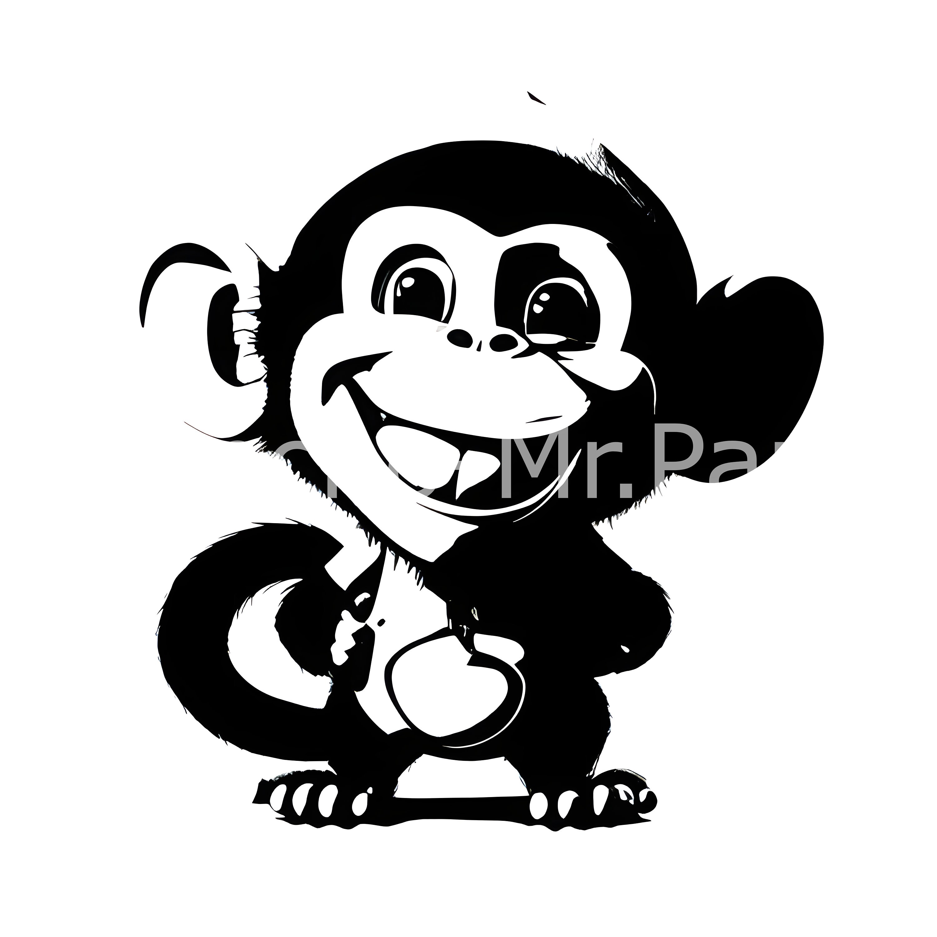 15 Cute Monkey Svg Bundle Monkey Svg Monkey Types Funny - Etsy