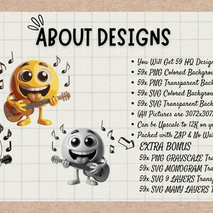 Good Vibes Smiley Face SVG and PNG Bundle, Cute Emoji Designs for Happy ...