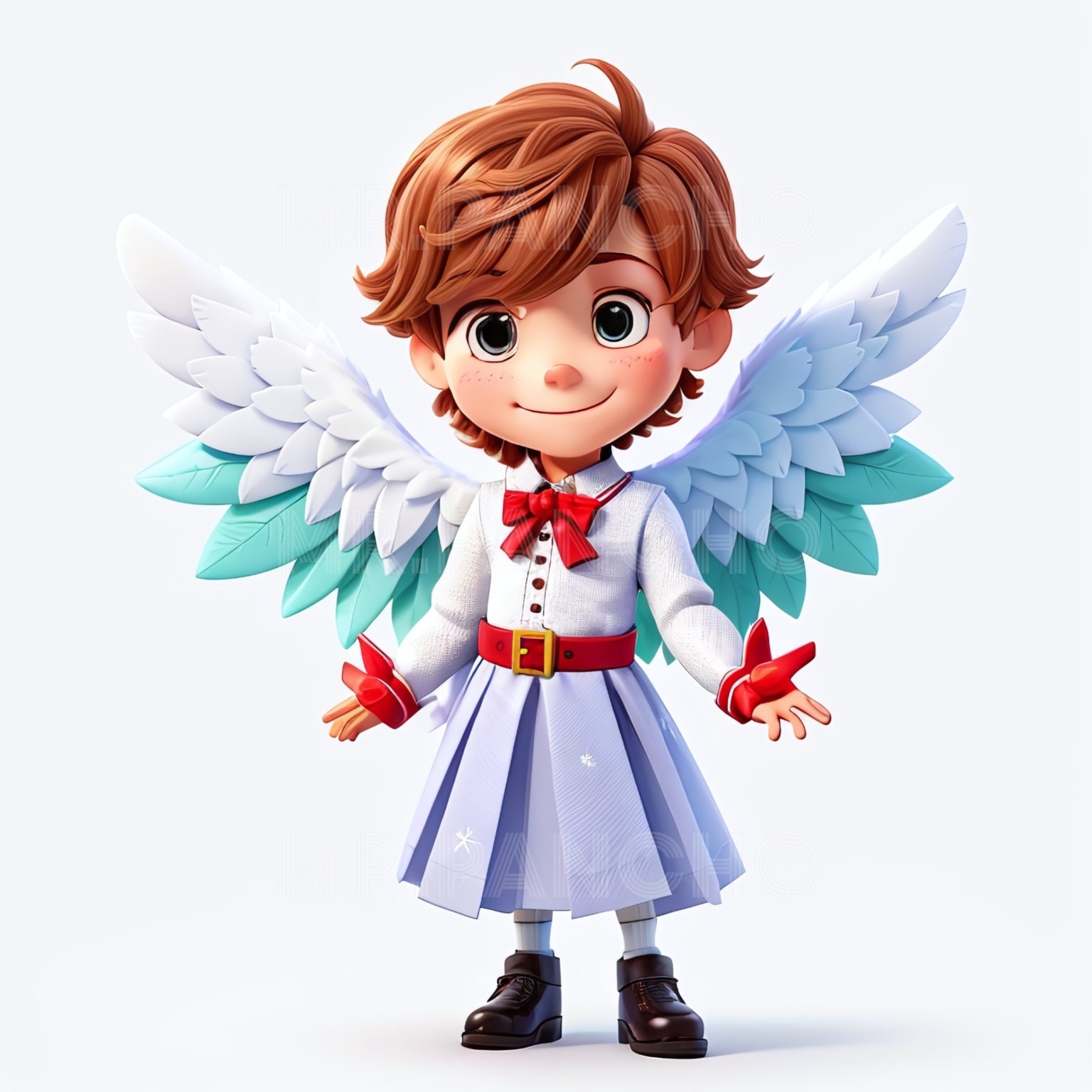 Ethereal Christmas Angel Svg Png & Clipart Bundle, Ethereal Winged ...