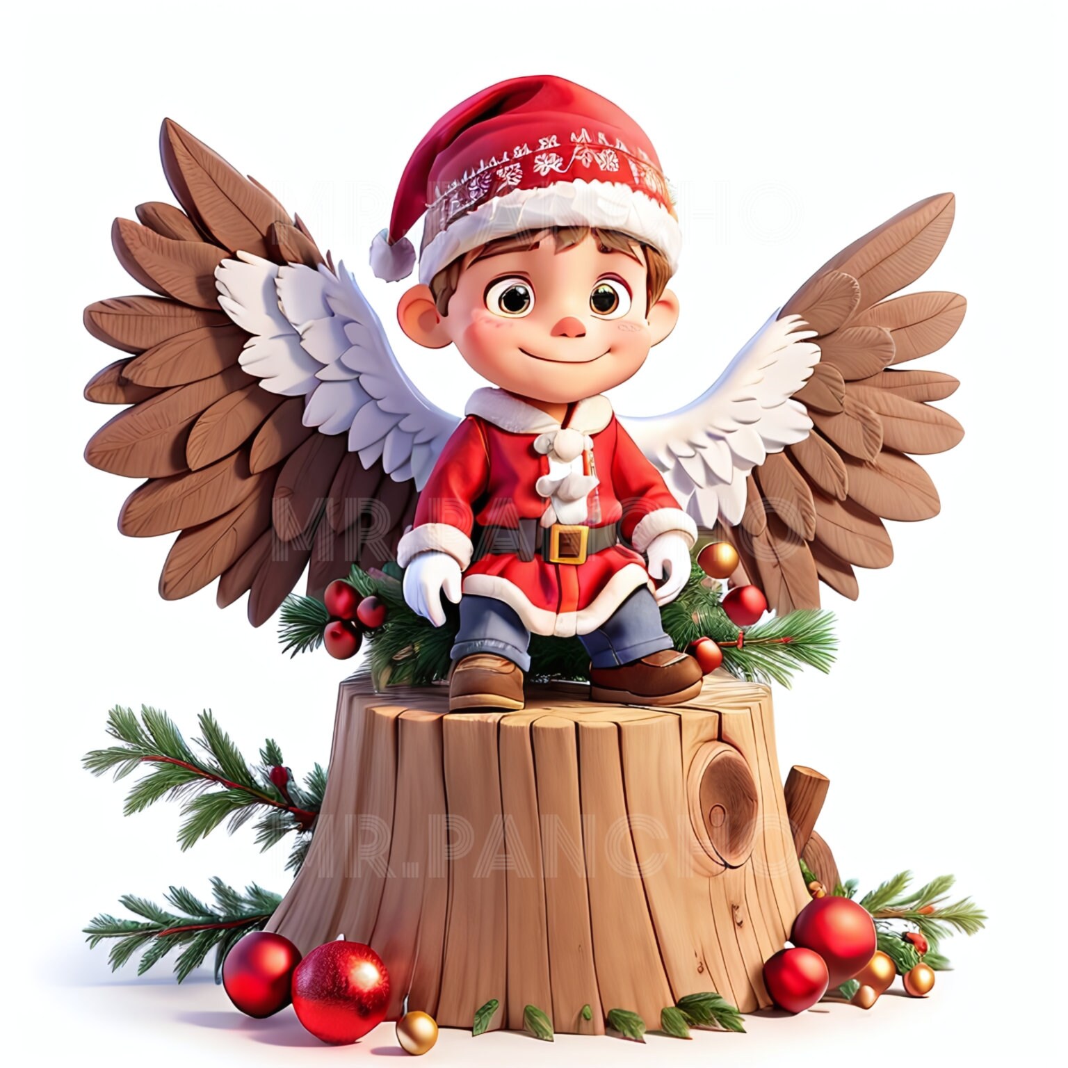 Ethereal Christmas Angel Svg Png & Clipart Bundle, Ethereal Winged ...