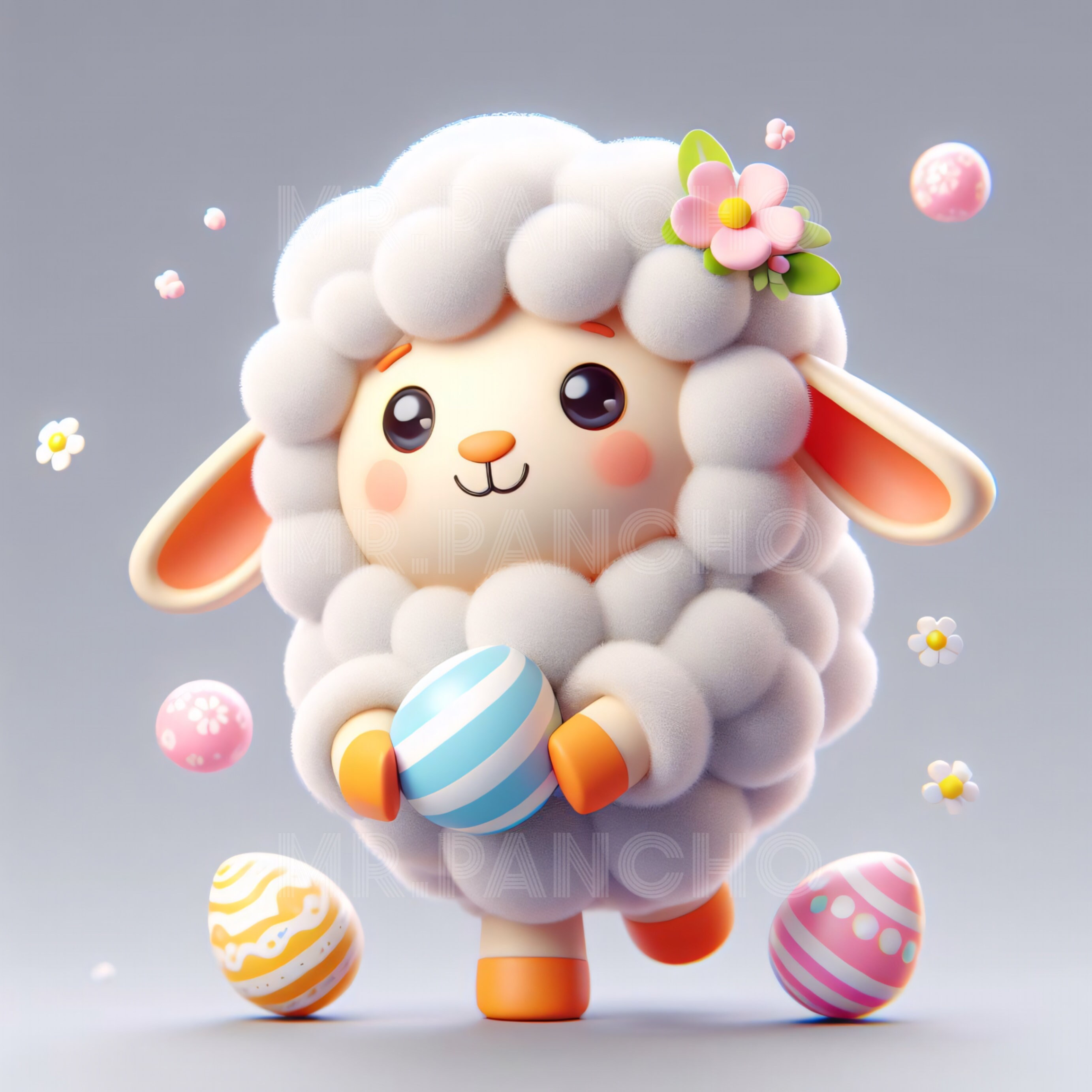 Happy Easter Sheep Png and Svg Clipart Bundle Files, Kids Easter ...