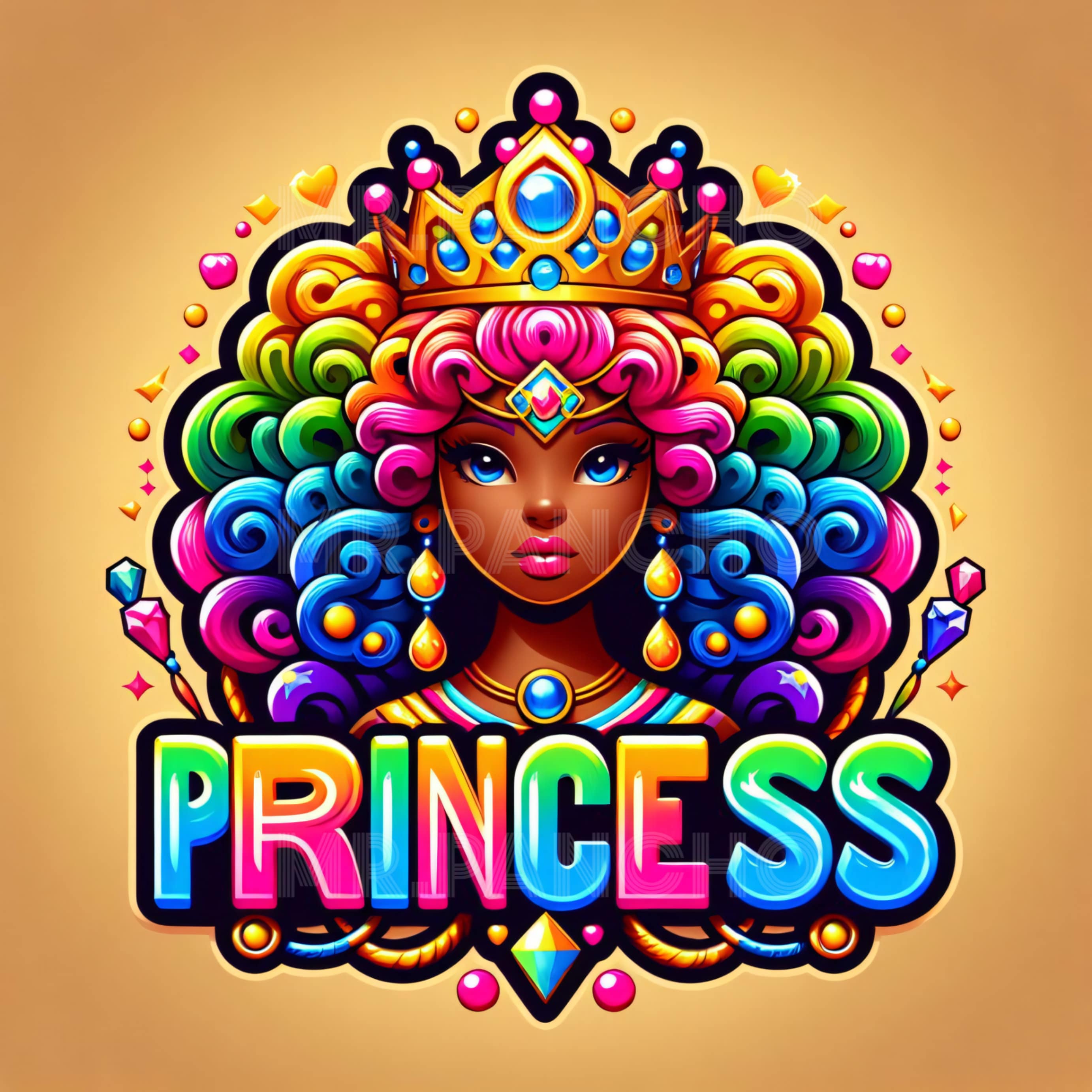 Princess Svg & Png Clipart Bundle, Its My Birthday Little Black Girl ...