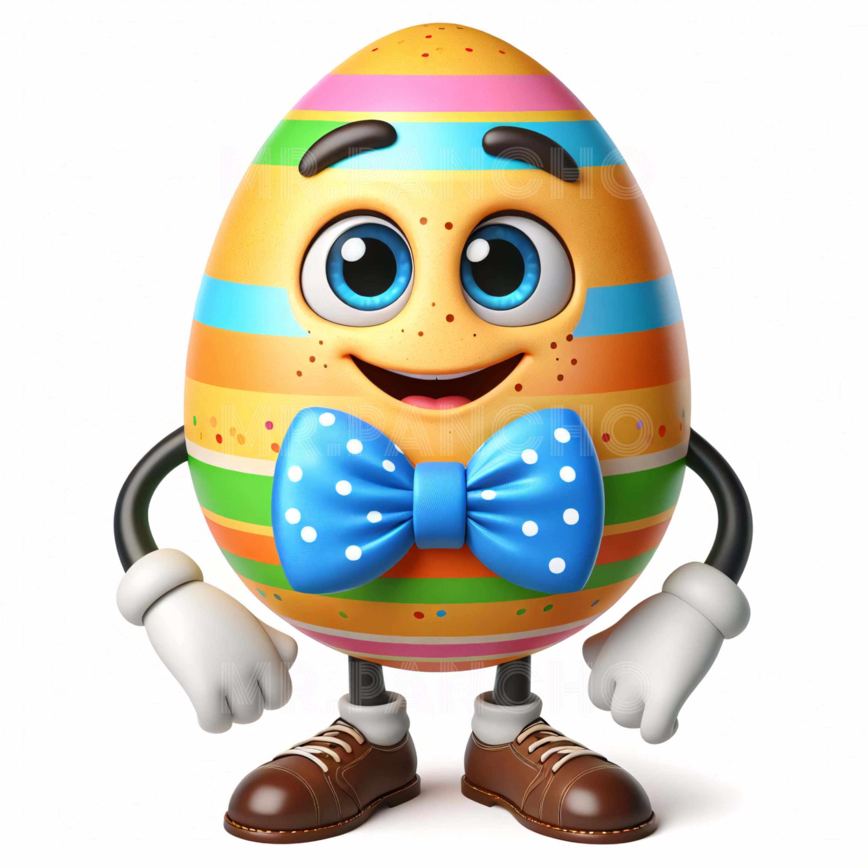 Cute Egg Easter Svg and Png Clipart Bundle, Happy Easter 3d Egg ...