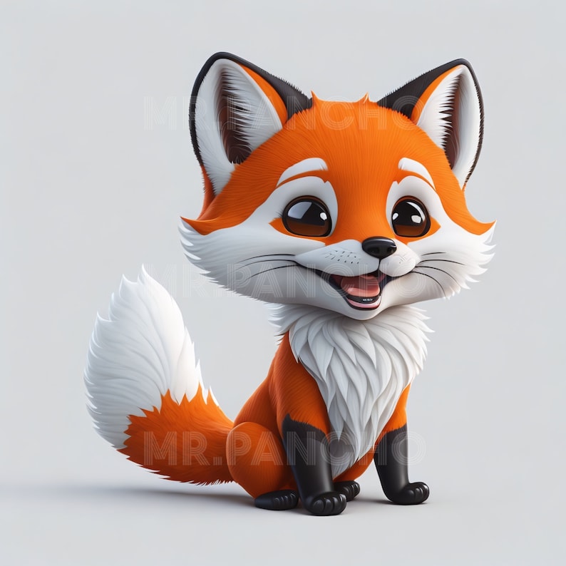 Whimsical Fox Cartoon PNG & SVG Clipart, Cute Fox Faces and Woodland ...