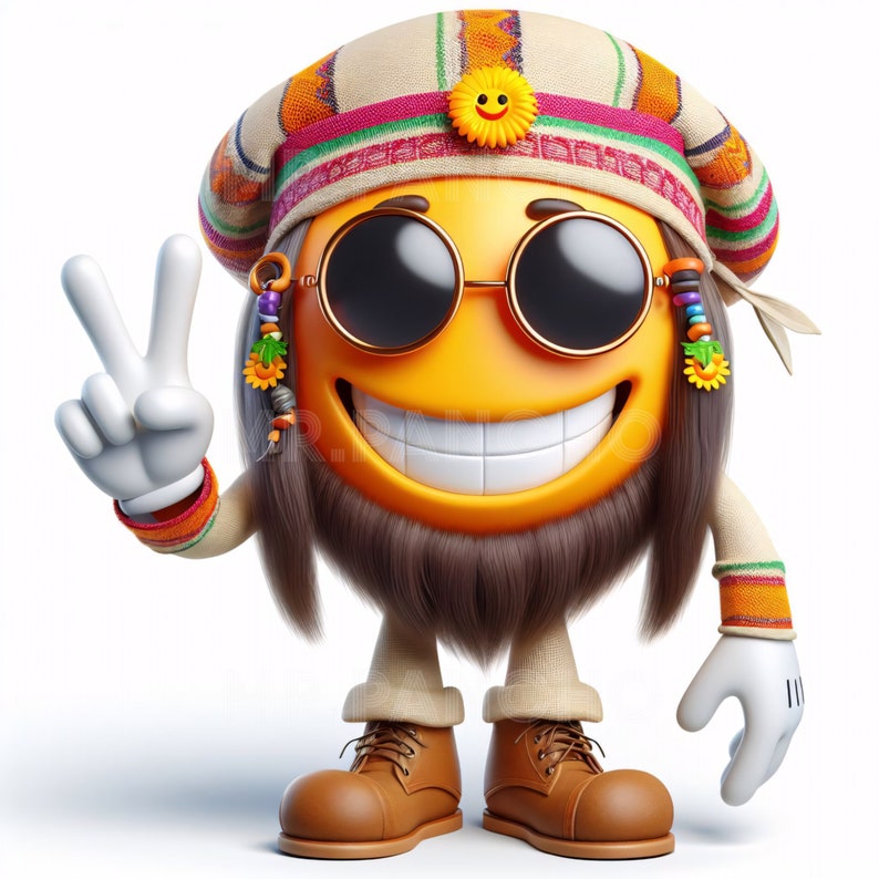 Good Vibes Smiley Face SVG and PNG Bundle, Cute Emoji Designs for Happy ...