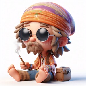Stoned Hippie Reggae Marijuana SVG & PNG, Jamaica Weed Smoking Art ...