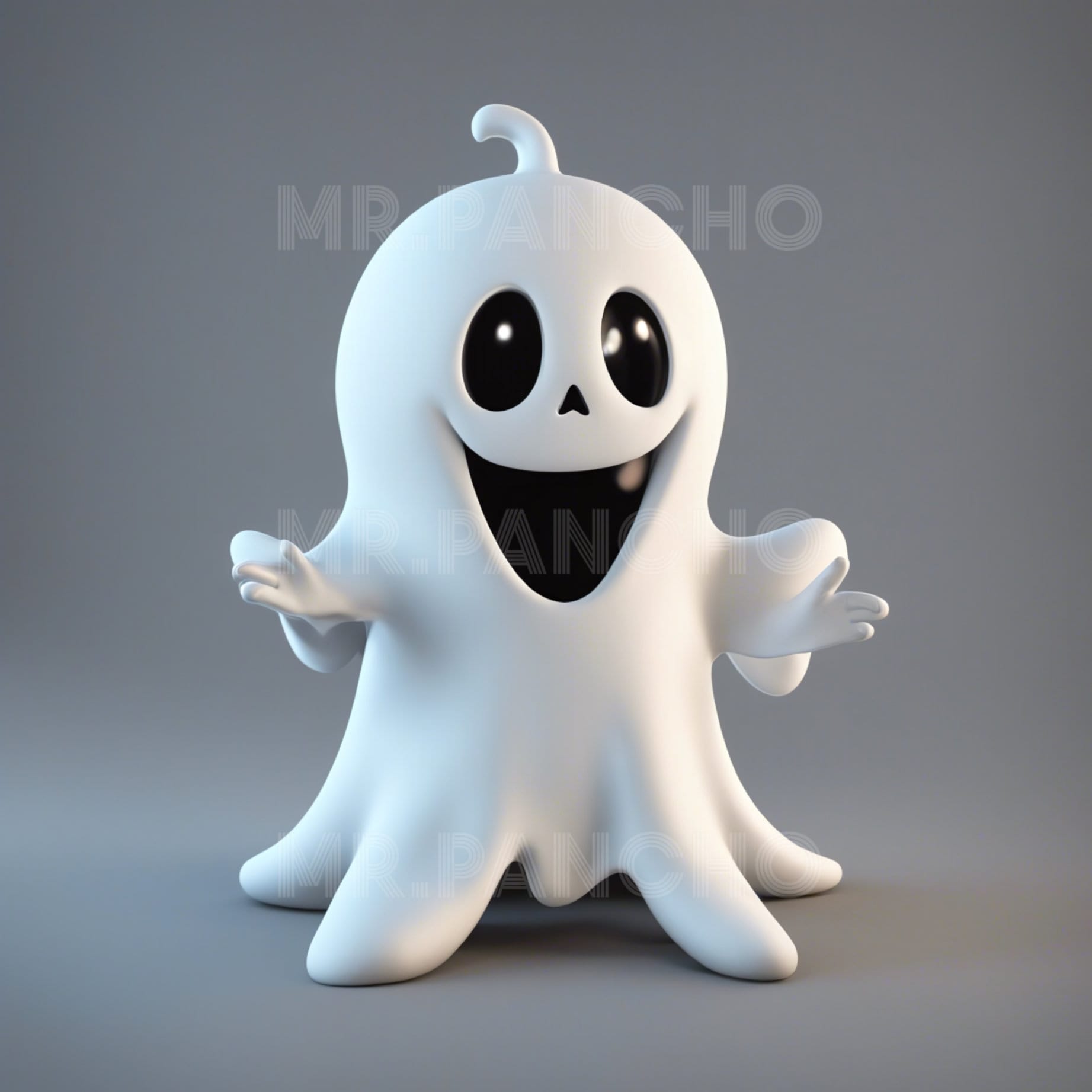 Cute Halloween Ghost Svg & Png Clipart Bundle Ghosts Face Svg - Etsy