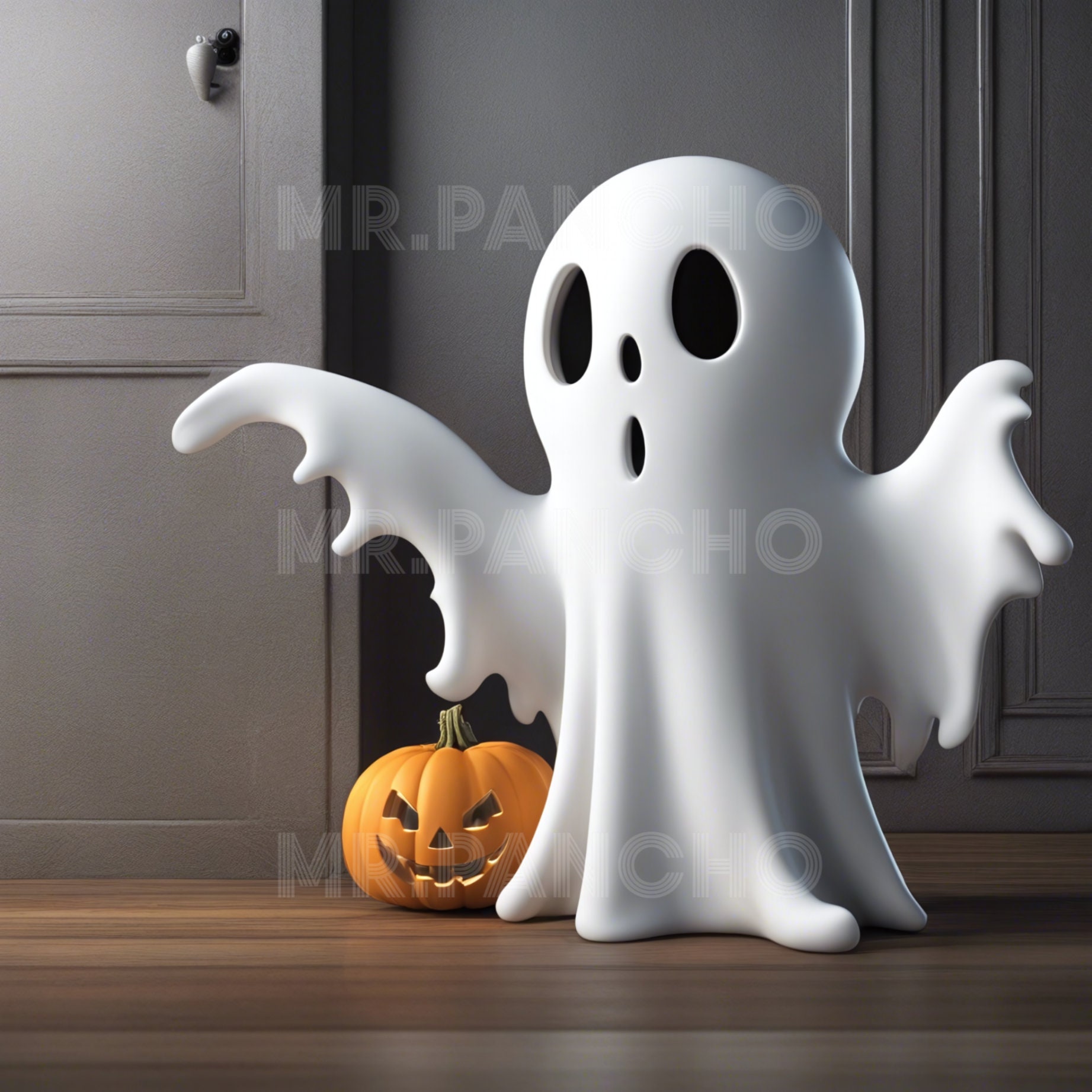 Cute Halloween Ghost Svg & Png Clipart Bundle Ghosts Face Svg - Etsy