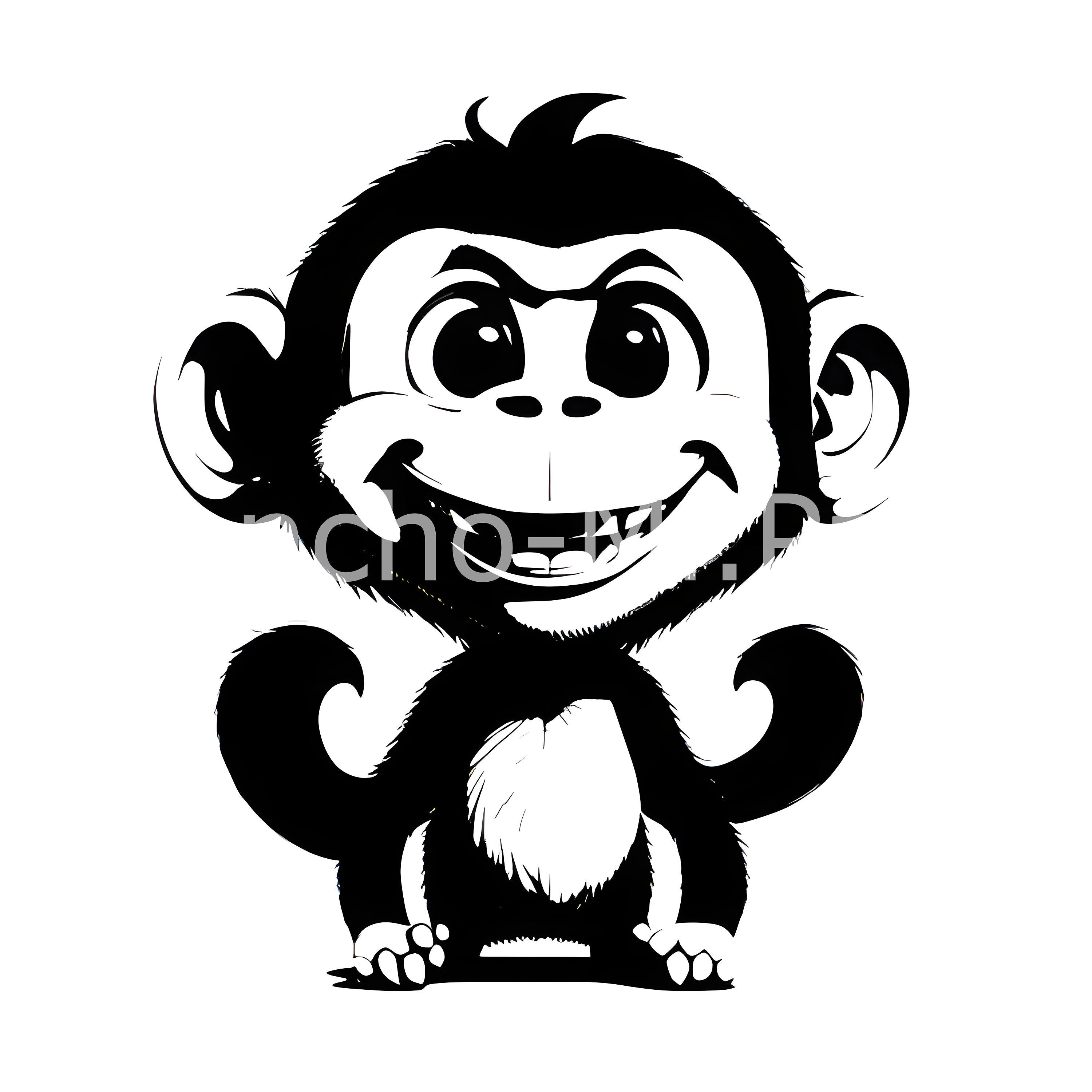 15 Cute Monkey Svg Bundle Monkey Svg Monkey Types Funny - Etsy