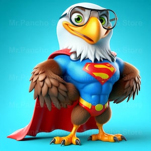 Bundle of 95 Funny Cartoon Eagle Clip Art - SVG & PNG Files Included - Etsy