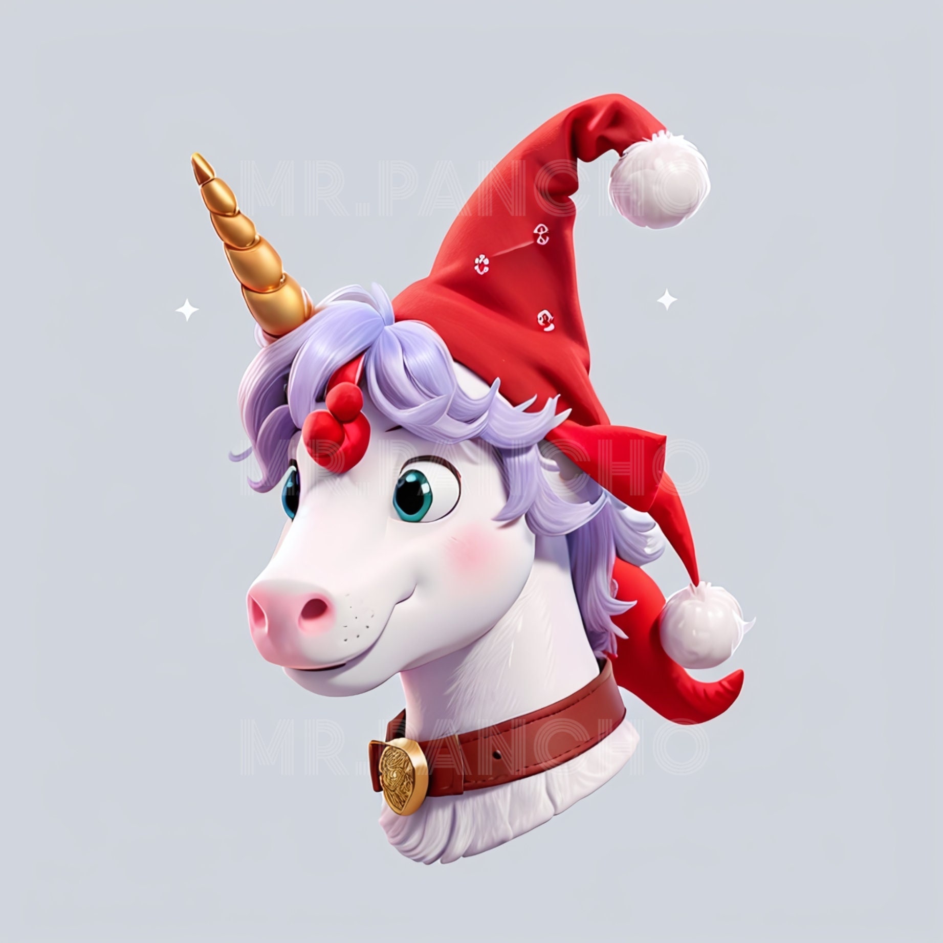 Cute Unicorn Svg Png Clipart Stickers Vector Bundle, Unicorns Birthday Christmas Printable ...