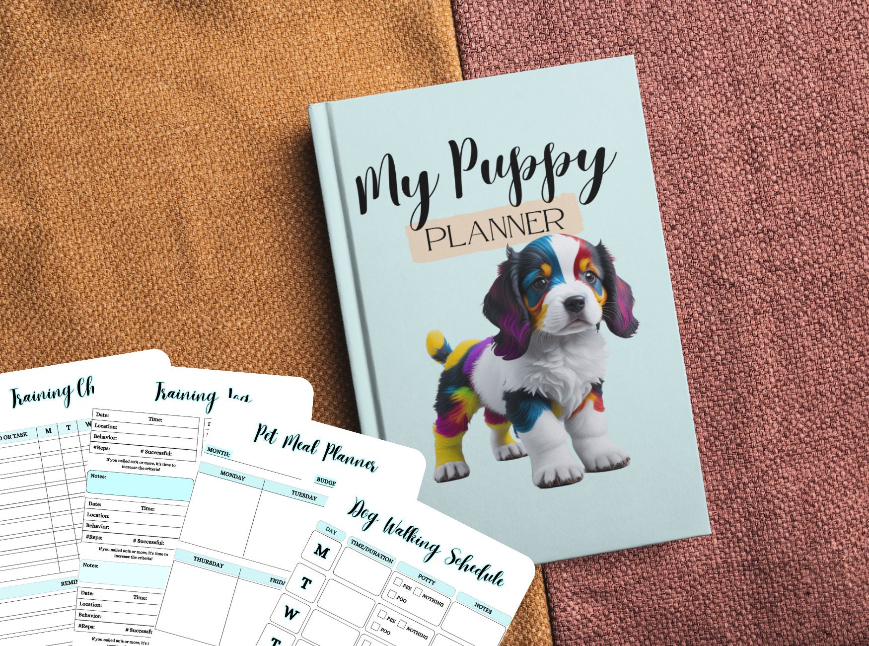 Puppy Dog Organizer Unique Planner Dog Training Walking - Etsy