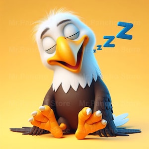 Bundle of 95 Funny Cartoon Eagle Clip Art - SVG & PNG Files Included - Etsy