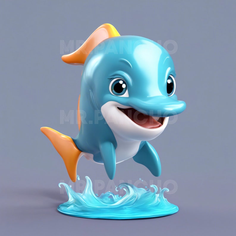 Fish Dolphin Svg & Png Vector Silhouette Bundle, Beach Hawaii 3d ...