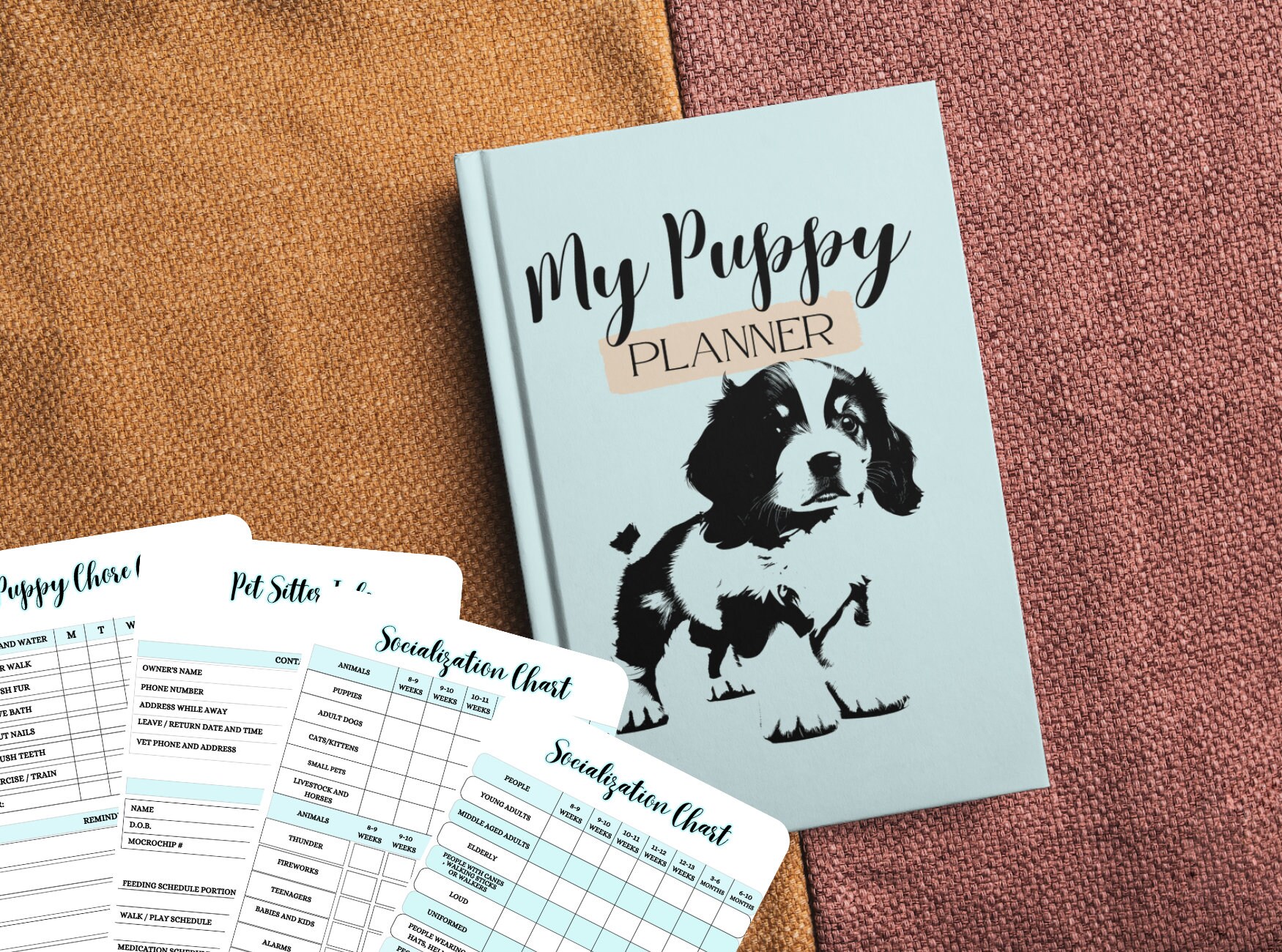 Puppy Dog Organizer Unique Planner Dog Training Walking - Etsy