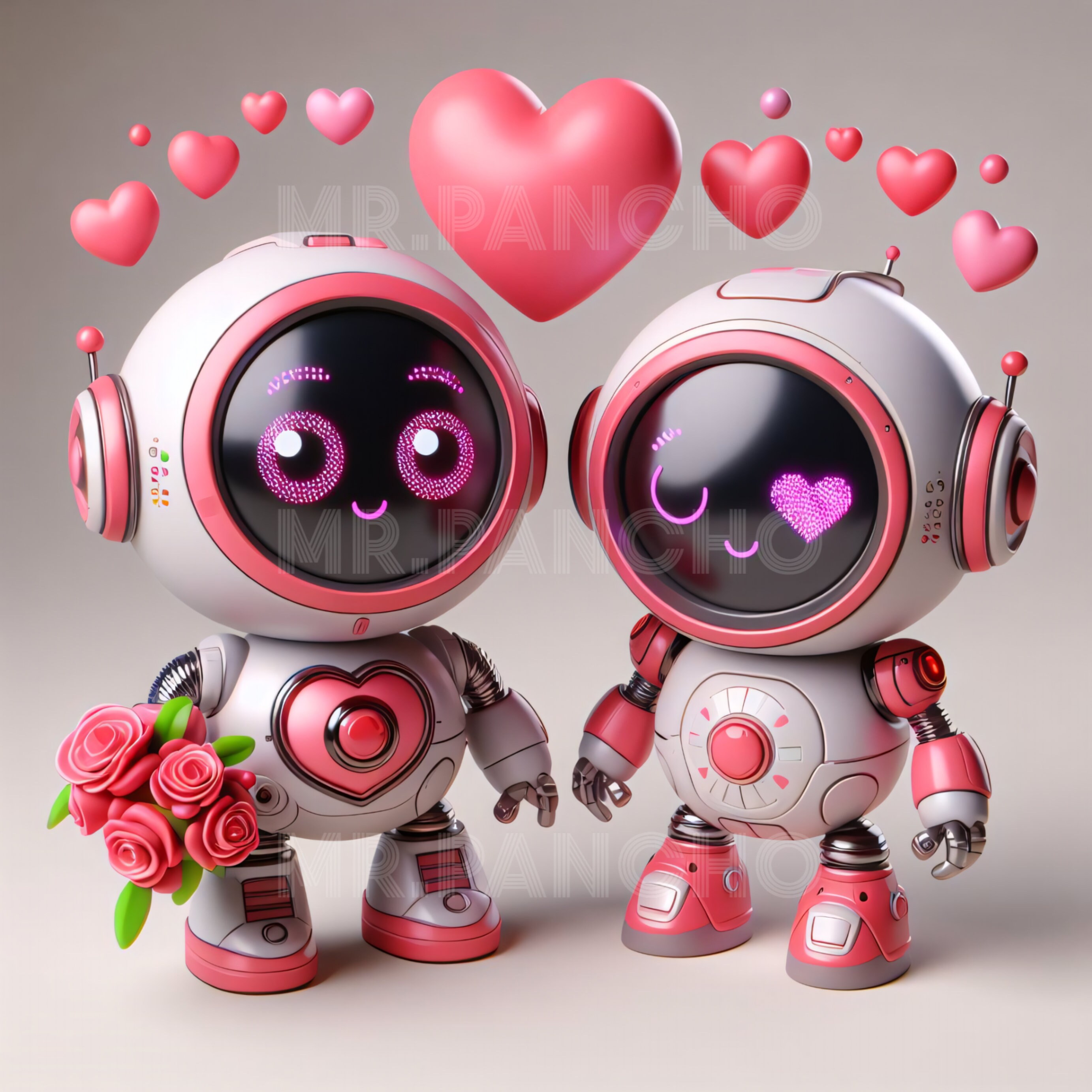 Funny Valentine Robot Clipart Svg Design for Shirt, Be Mine Girls ...