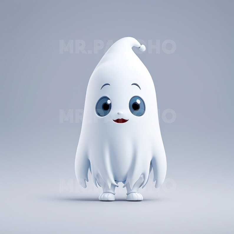 Cute Ghost Face Svg & Png Clipart Bundle, Christmas or Halloween Ghosts ...