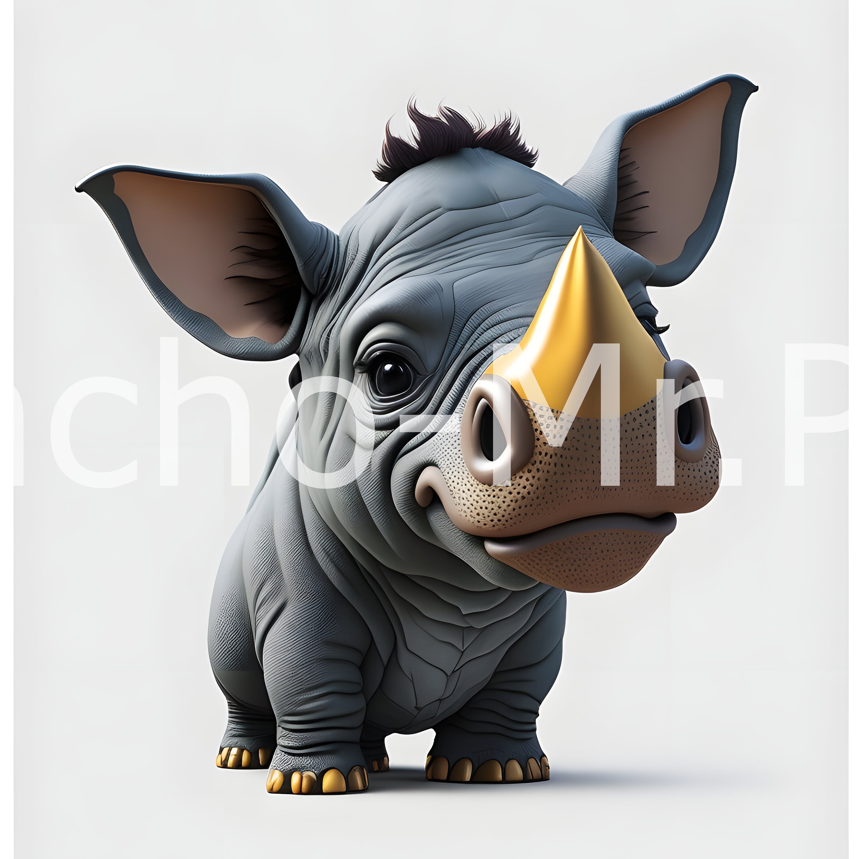 Rhino Clipart Zoo Svg Rhinoceros Clipart Cute Rhino - Etsy