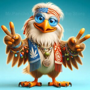 Bundle of 95 Funny Cartoon Eagle Clip Art - SVG & PNG Files Included - Etsy
