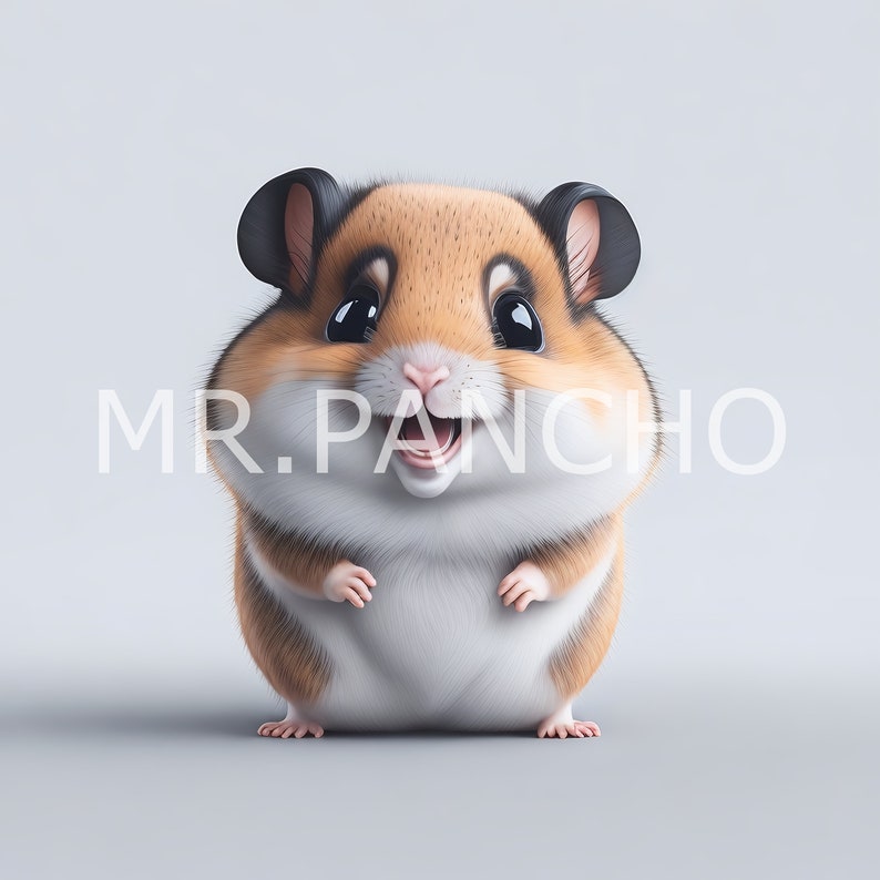 Hamster Stickers Print Svg Bundle, Best Friend Cute Animal Clipart Baby ...