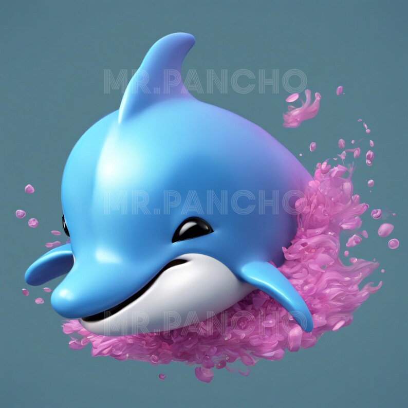Fish Dolphin Svg & Png Vector Silhouette Bundle, Beach Hawaii 3d ...