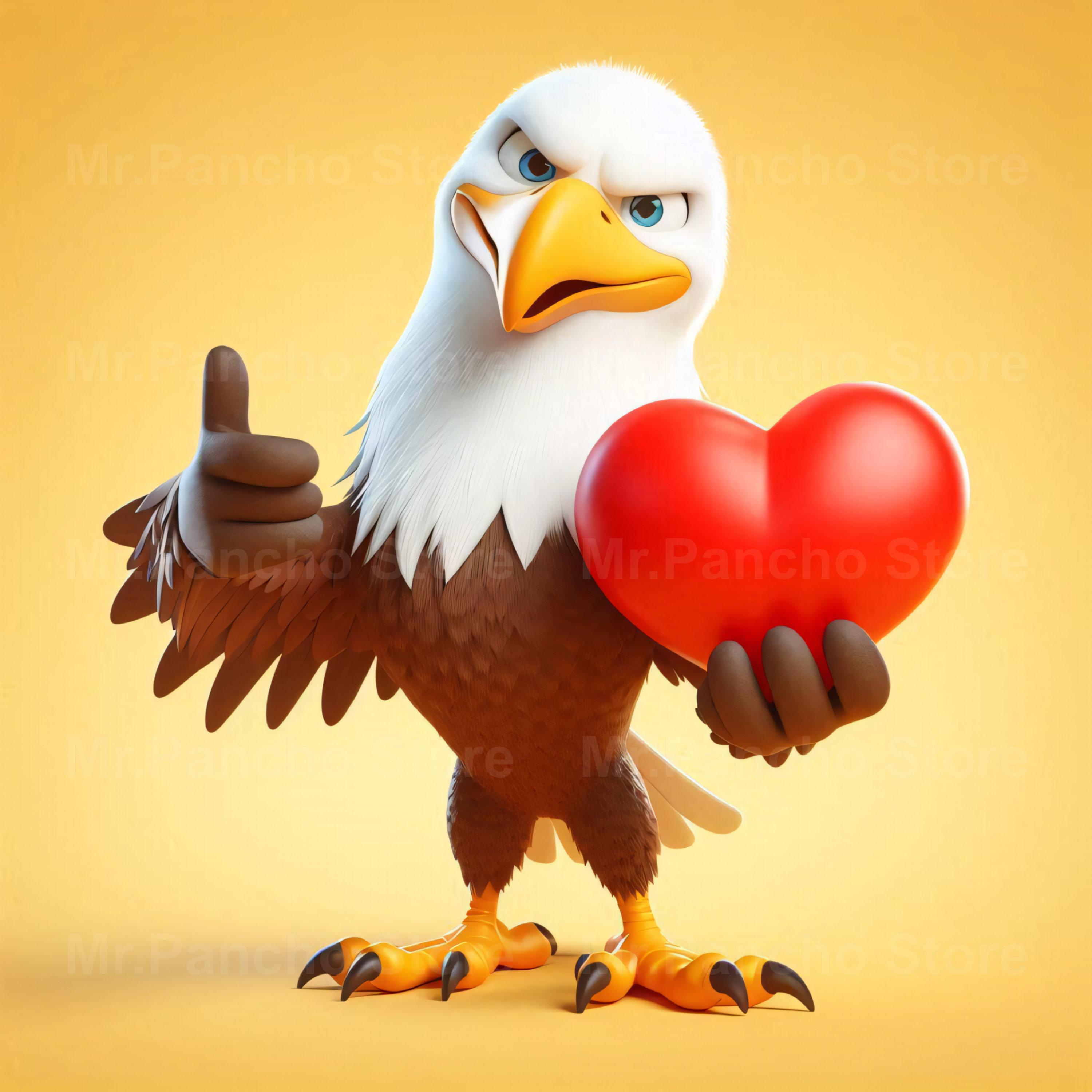 Bundle of 95 Funny Cartoon Eagle Clip Art - SVG & PNG Files Included - Etsy