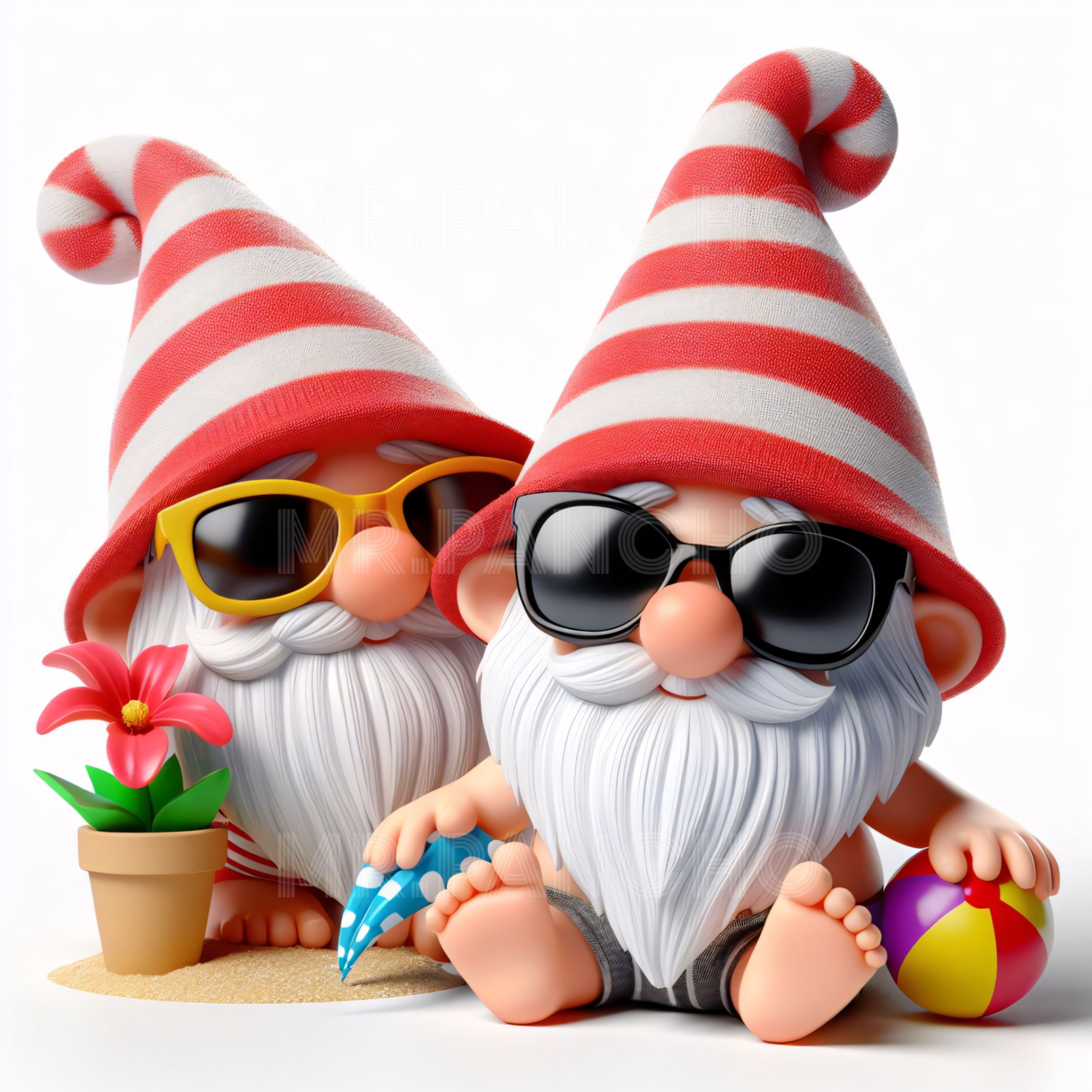 Hello Summer Gnome Svg and Png Fun Clipart for Your Summer Projects - Etsy