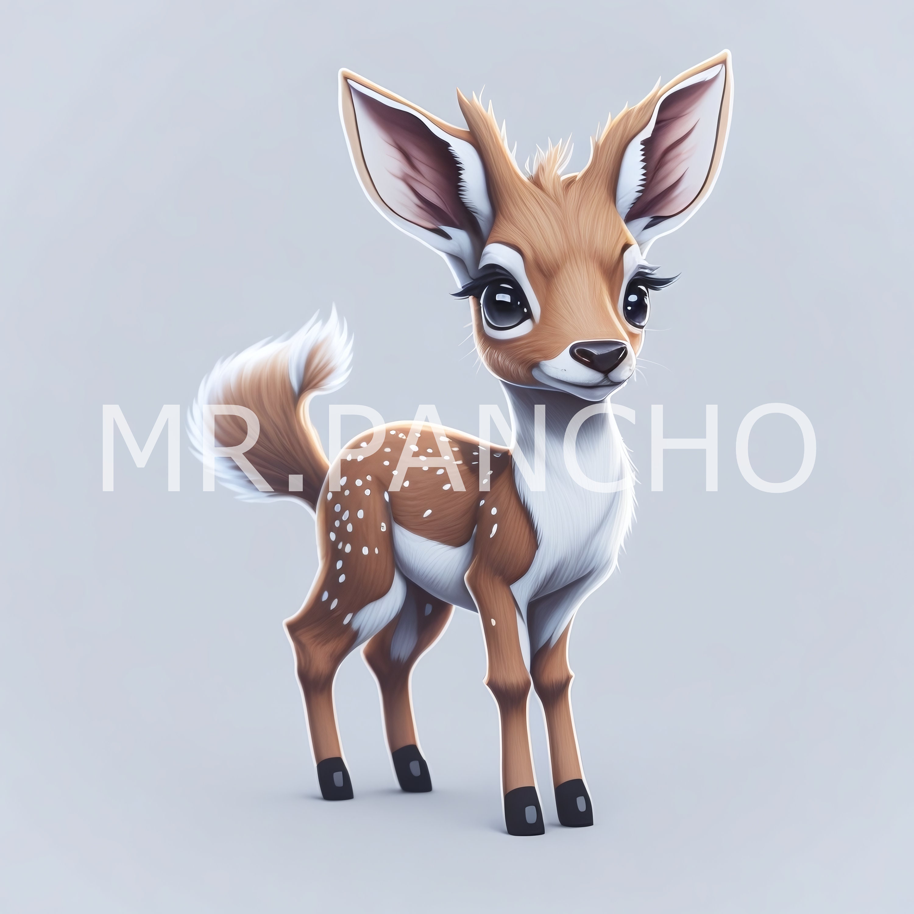 Doe Fawn and Deer Wildlife Clipart Svg Bundle Forest Animal - Etsy