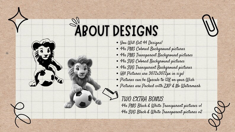 Sporting Lion King Baby Svg & Png Clipart Sticker Bundle - Etsy