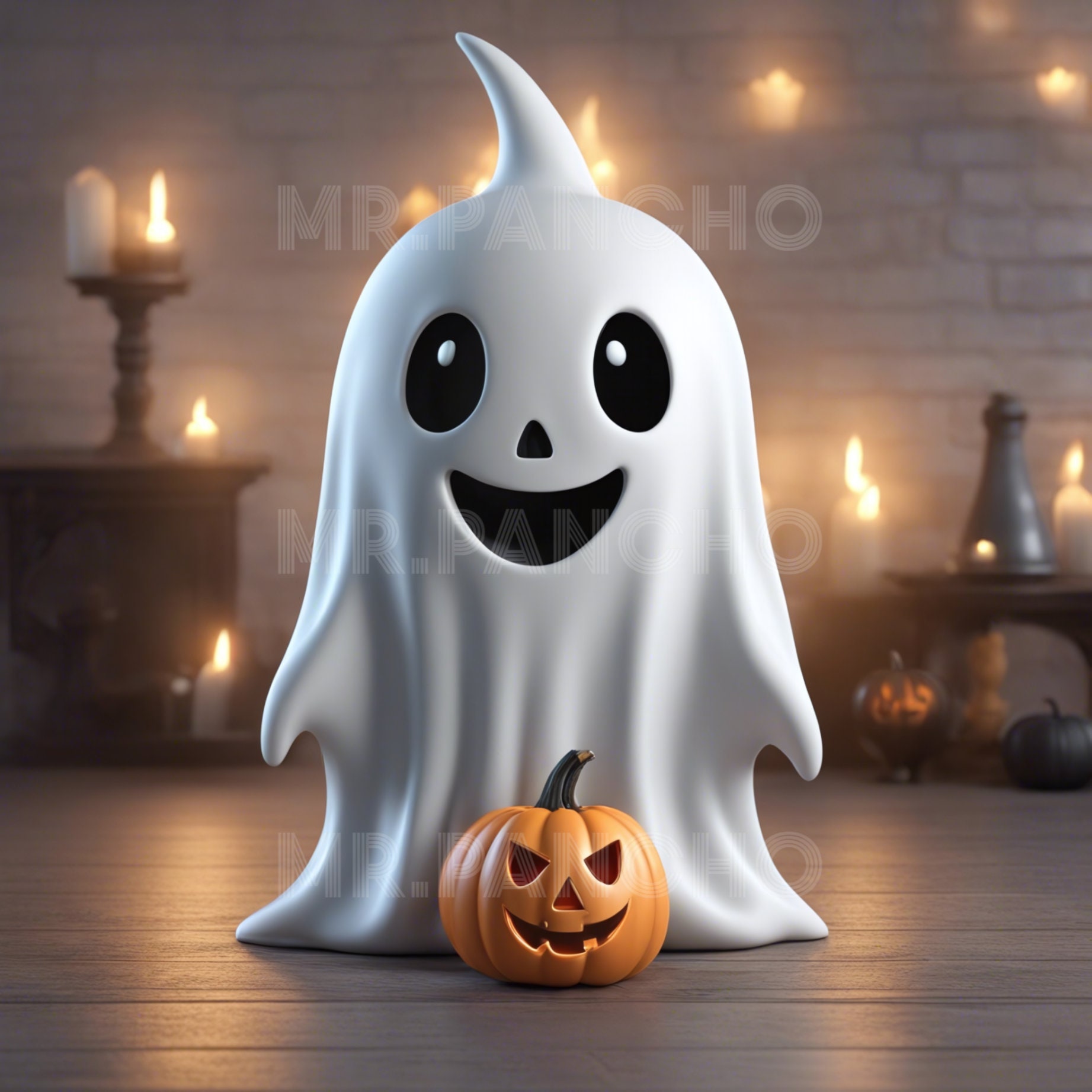 Cute Halloween Ghost Svg & Png Clipart Bundle Ghosts Face Svg - Etsy