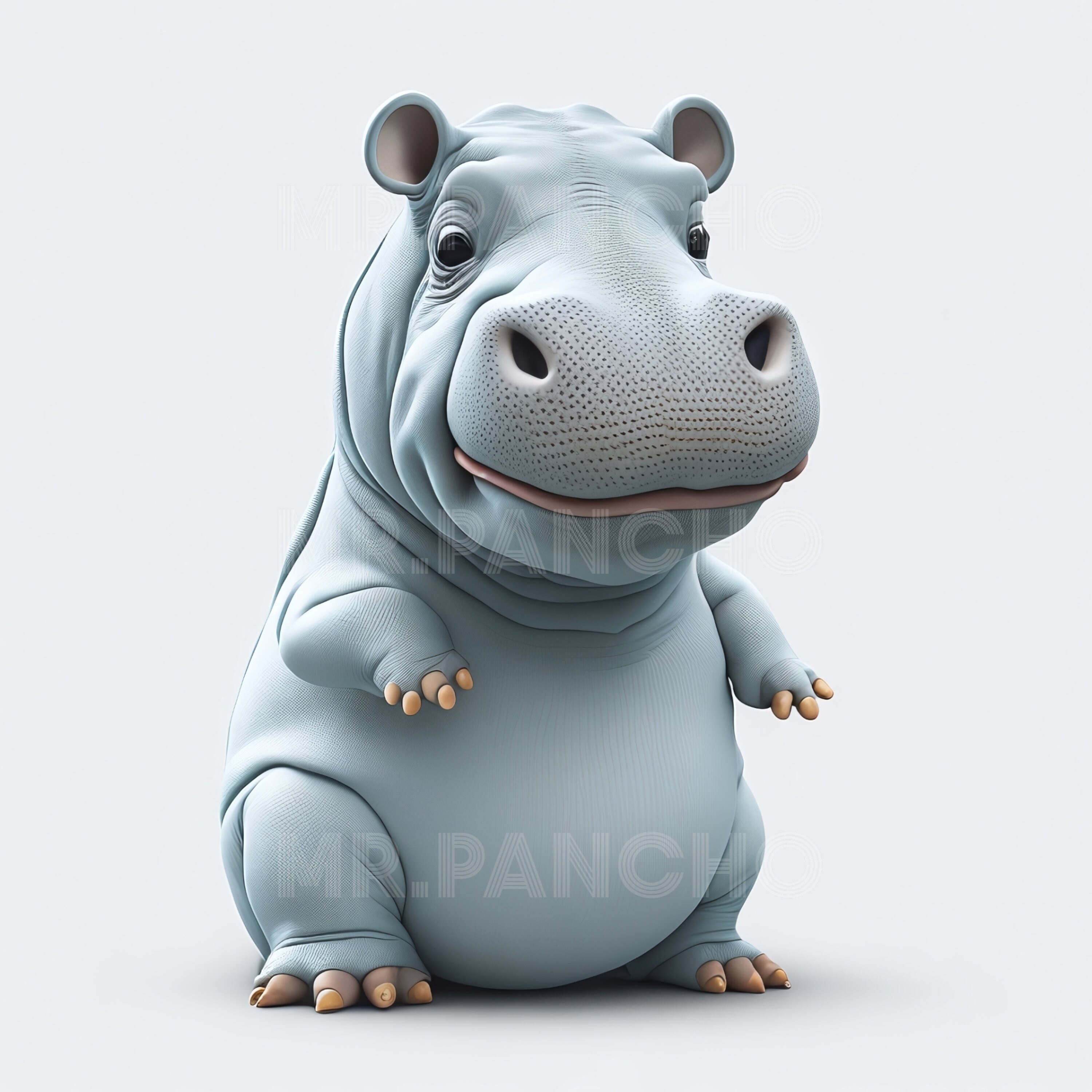 Cute Hippo SVG Bundle, Hippo Silhouette Water Nature Clipart Files for ...