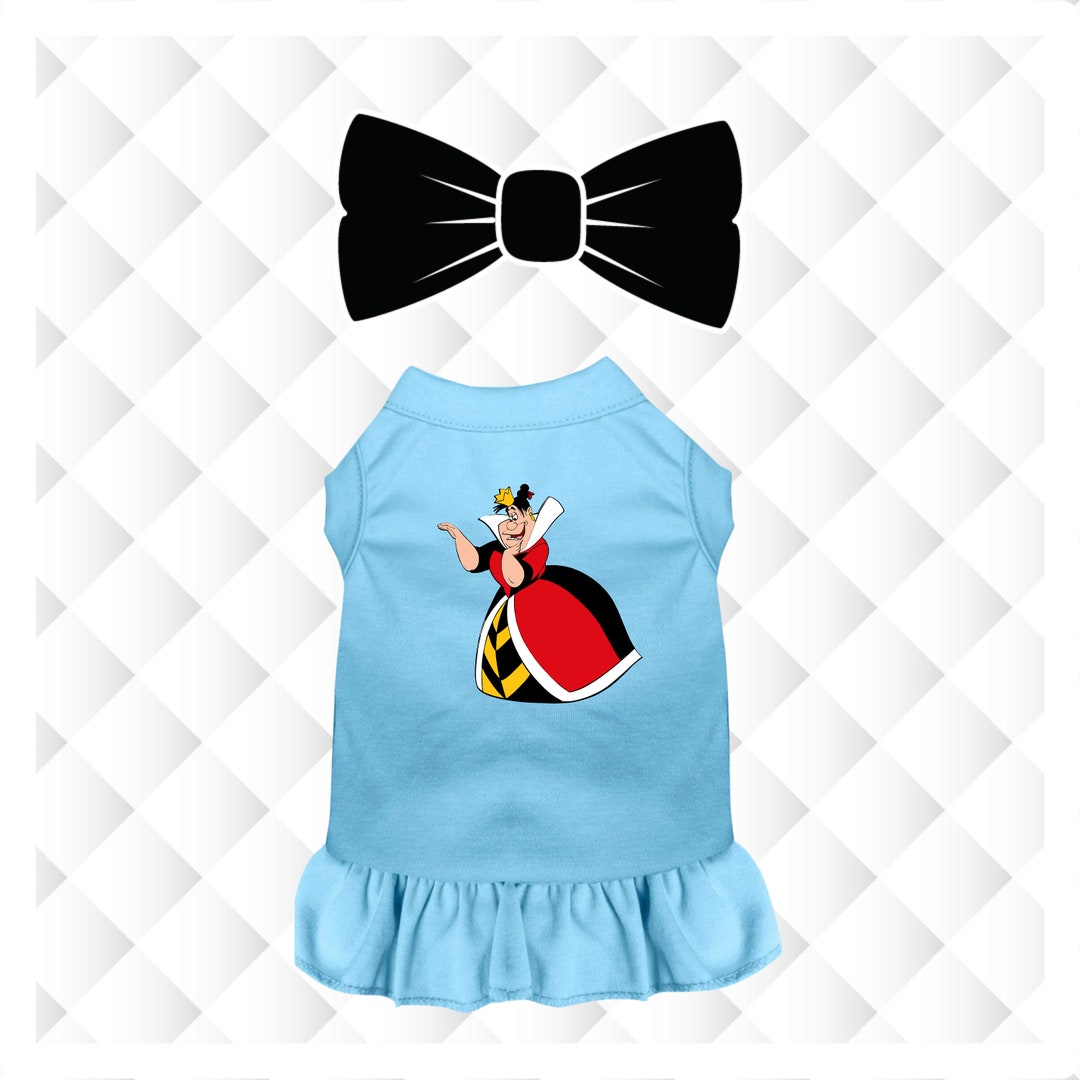 Blue ALICE in WONDERLAND QUEEN Dog Dress Blue Dress for Cats Pets - Etsy