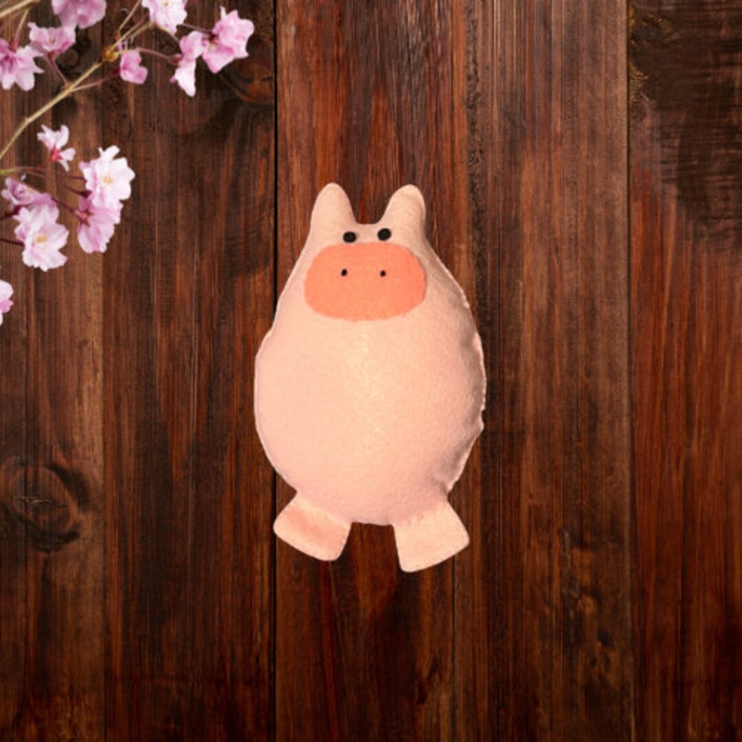 Handmade Felt Stuffed Pig Piglet Stuffies Piggies Farm - Etsy